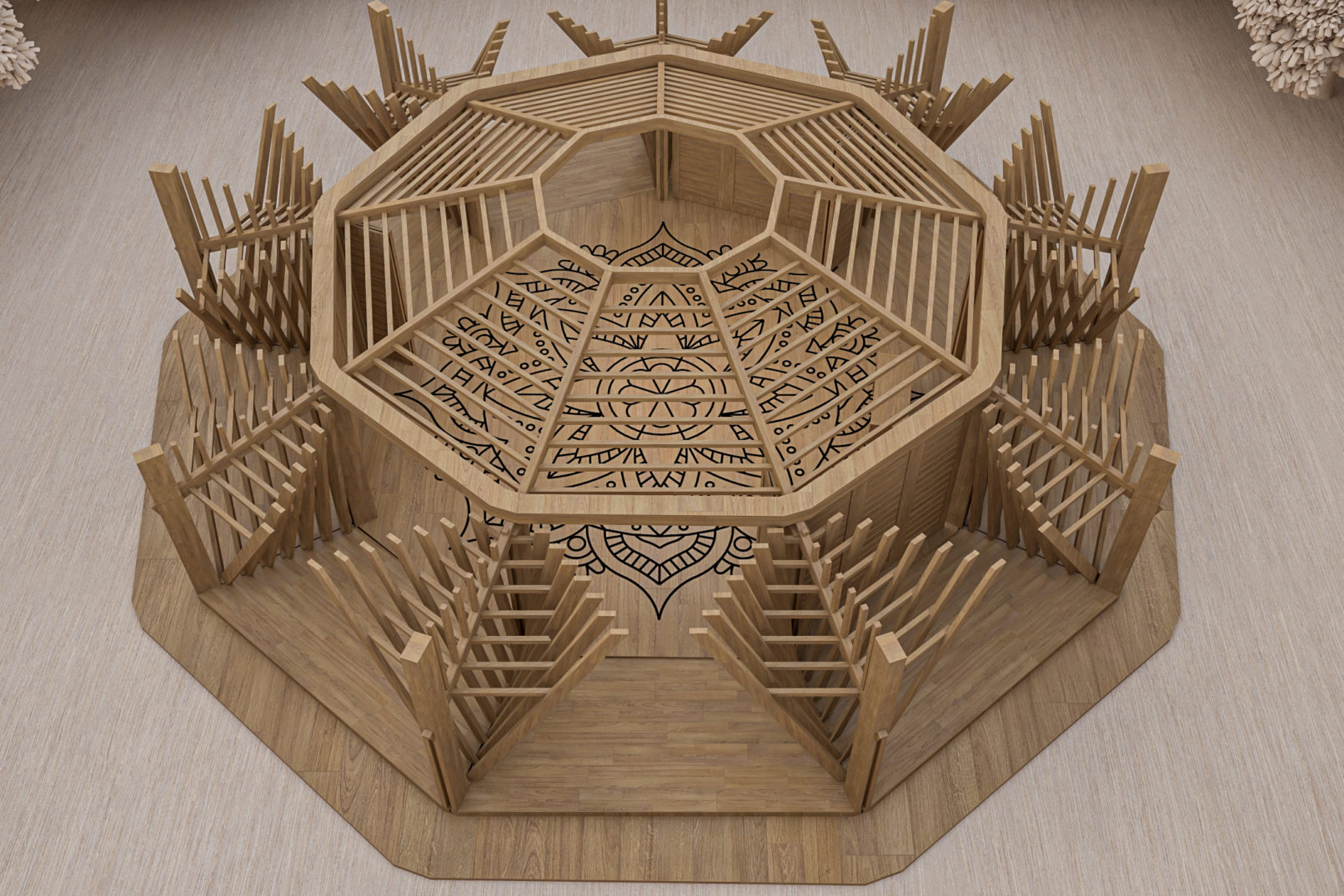 Nonagon Temple - The Architectural Mythologems